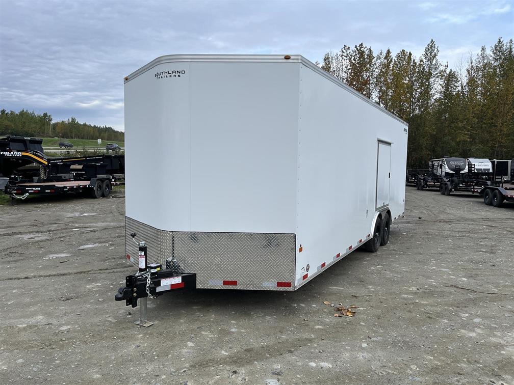 New Royal Cargo Trailers 8.5×26 11.4K Enclosed Trailer (White) w/ MFG ...